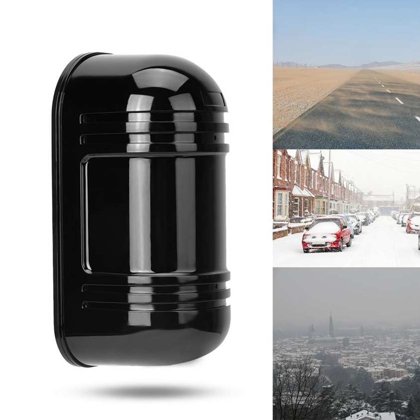 100m Digital Pulse Infrared Sensor IR Alarm Invisible Beam Barrier ...