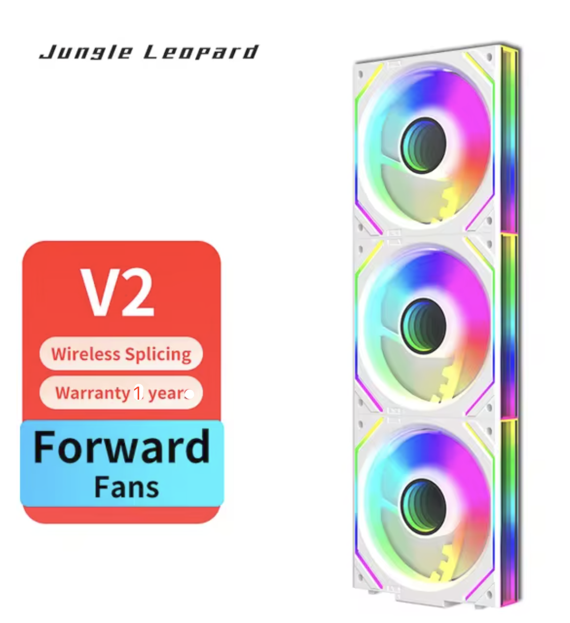 Jungle Leopard V2 3in1 Case Fan Magic Block Free Splicing 120mm PC ...