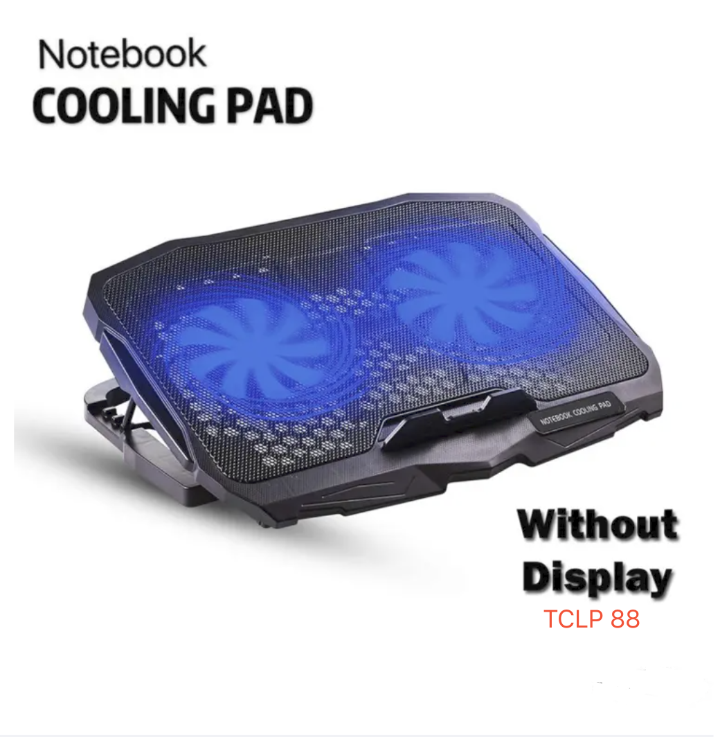 TCLP-88 Cooling Pad For 13-17 Inch Laptops Gaming Notebook With 2 large ...