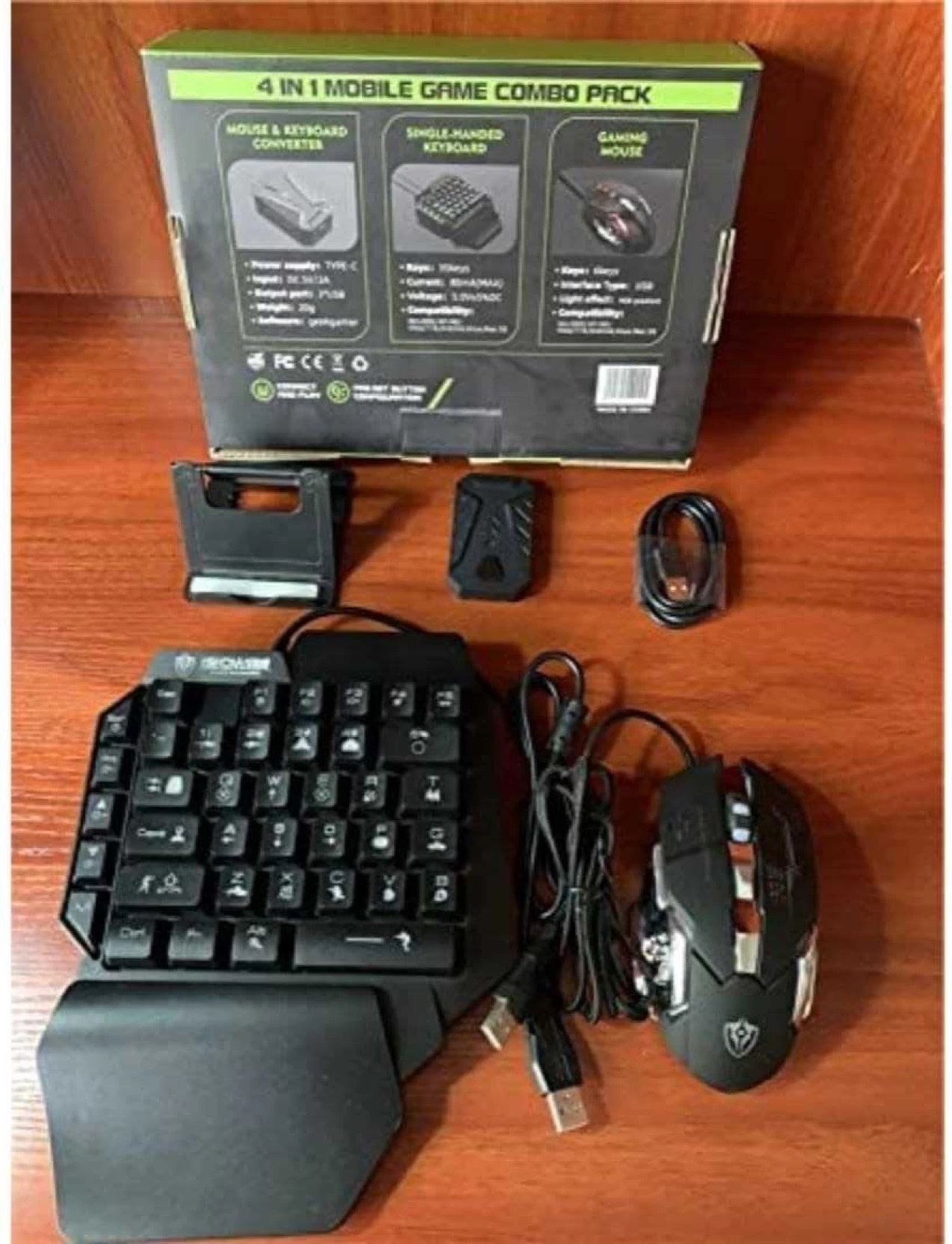 Mobile Controller Gaming Keyboard Mouse Converter PUBG Keypad Adapter for Android USB TYPE-C ...