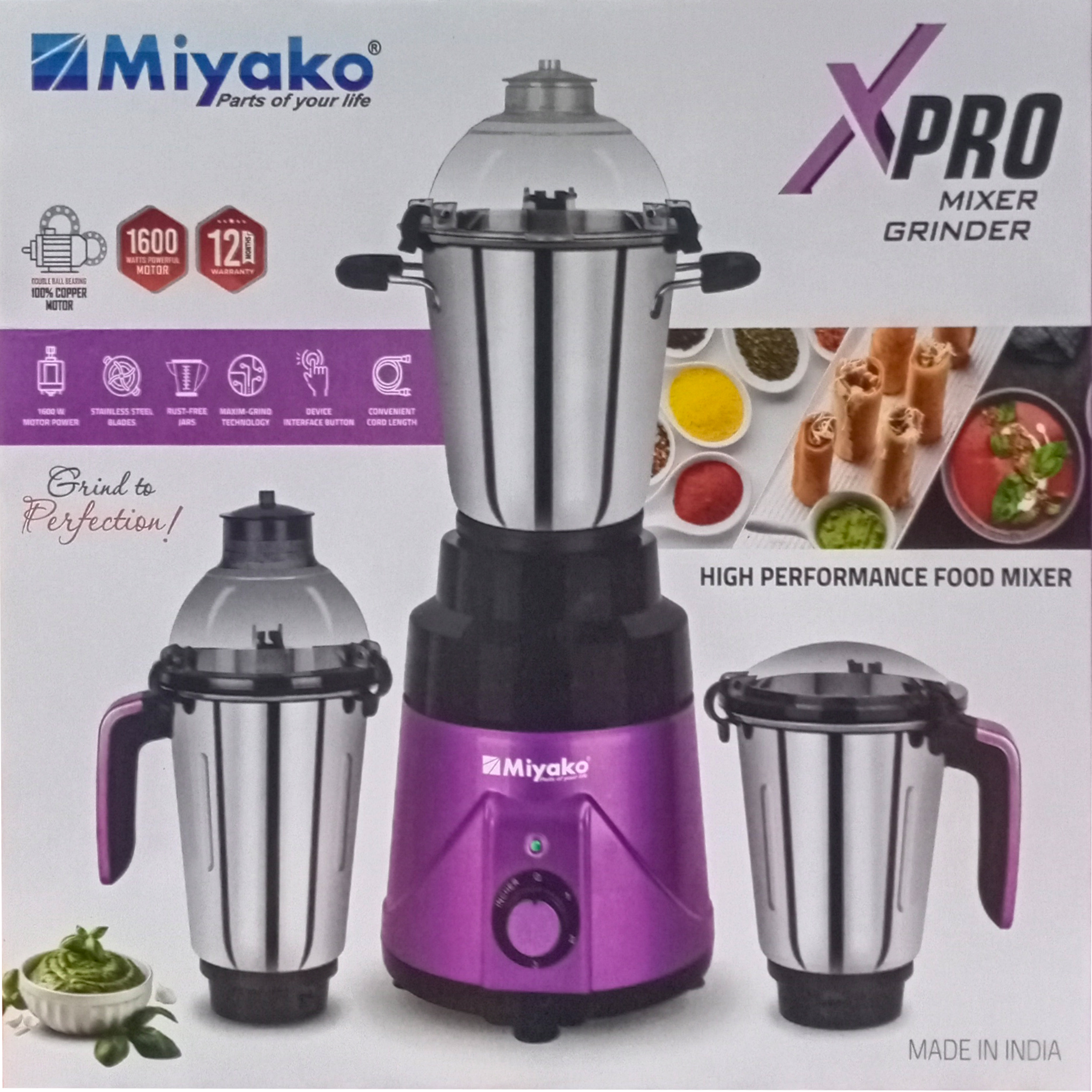 Miyako XPRO 1600 Watts Blender Plus Mixer Grinder