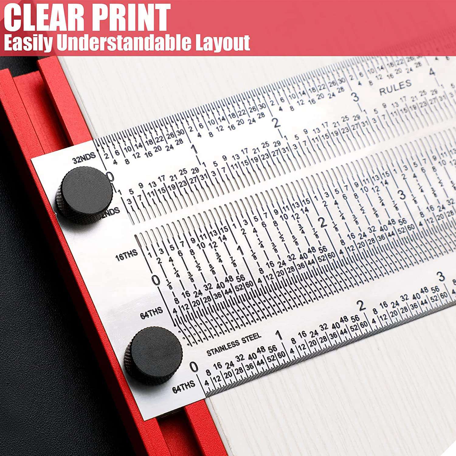 2 Pcs Precision Marking T Ruler Set T Square Precision Marker T Ruler ...