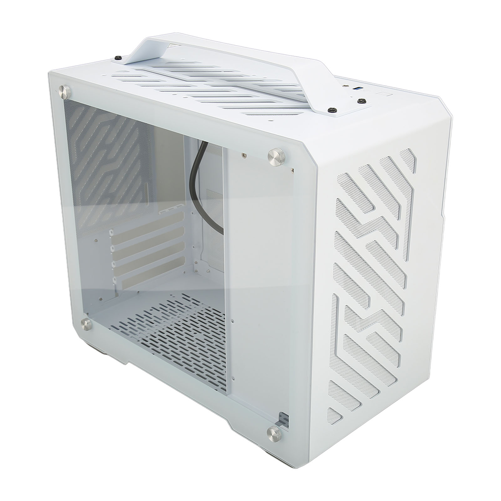 Mini Computer Case, Small Portable Side Transparent Computer Case for ...