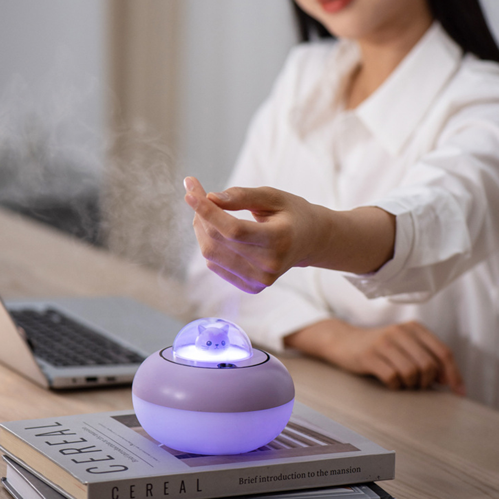 Cute Cat Air Humidifier, H2O Aroma Diffuser USB Ultrasonic Mist Maker ...