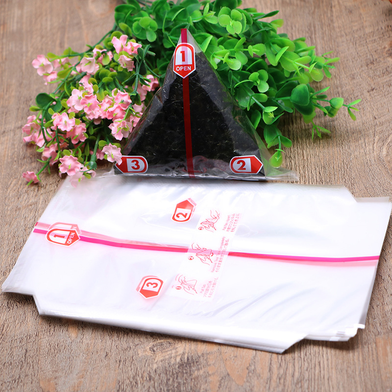 20Pcs Double Layers Triangle Rice Ball Packing Bag Seaweed Onigiri ...