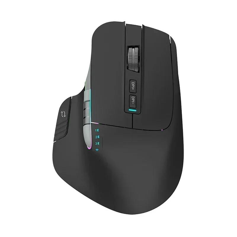 Cimetech TM-015 Mouse Wired Wireless Bluetooth Tri-Mode Dual Scroll ...