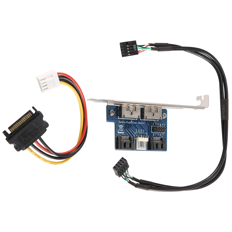 Dual Port Sata To 5V 12V Power Over Esata USB Port Adapter Convert ...