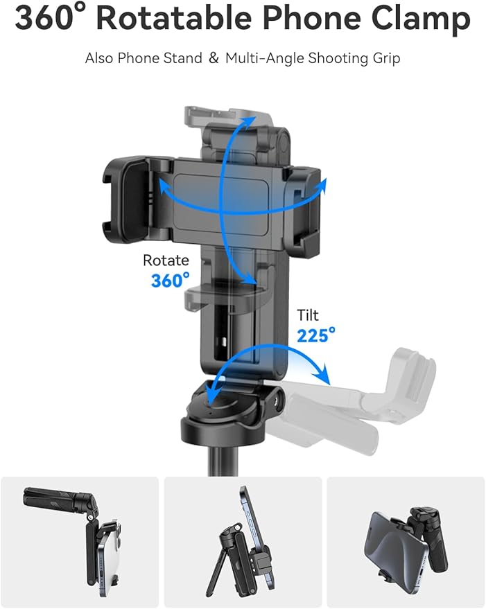Ulanzi JJ02 Extendable Grip Phone Tripod with Remote M004