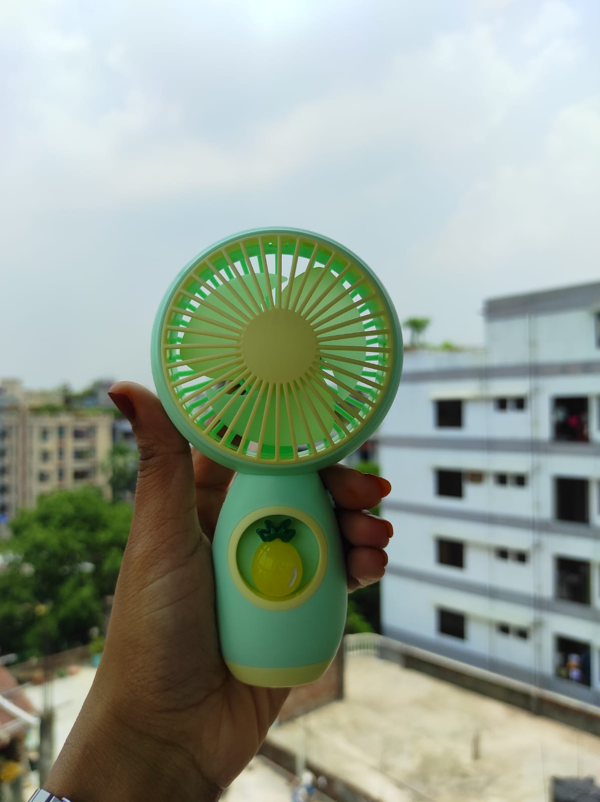 Stylish USB Handheld Fan Mini Wind Power Convenient Rechargeable Fan ...