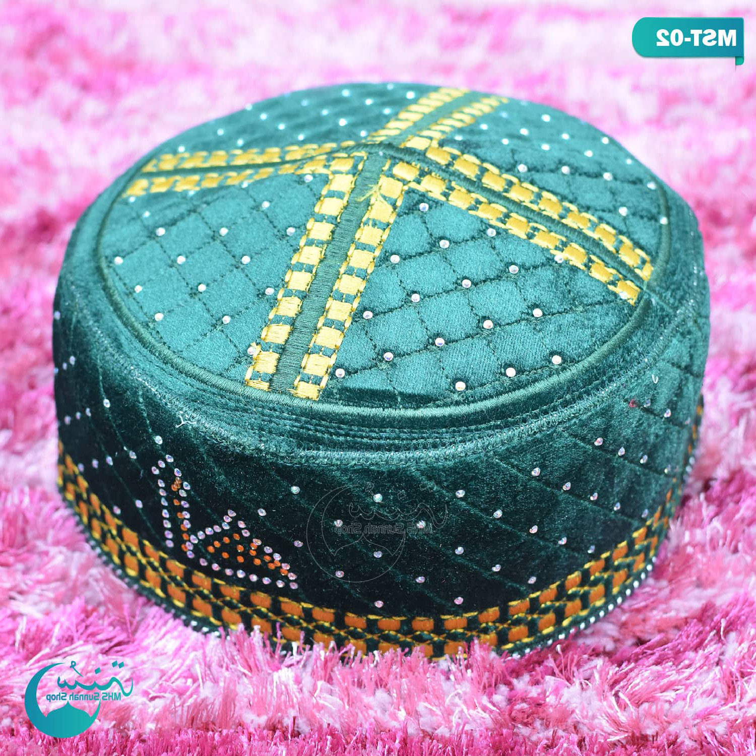 Beautiful Design Islamic Item Azim Mokmol Stone Tupi for Men || Cap For ...