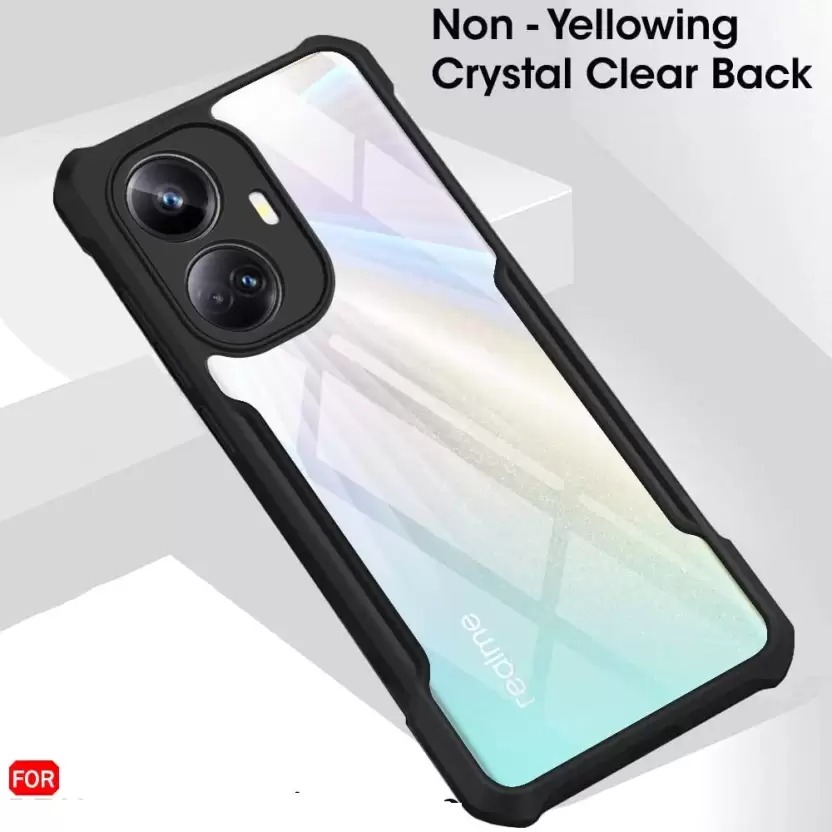 Back Cover for Realme C55(Transparent,Black) | Daraz.com.bd