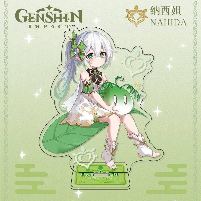 21 Styles Game Genshin Impact Desk Plate Models Focalors Furina Raiden ...