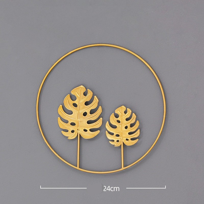 Creative Wrought Iron Metal Wall Decoration Round Wall Hanging Wrought ...