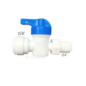 RO Water Purifier Inlet PVC Ball Valve (Gate Valve) 1/4" Thread 3/8 ...