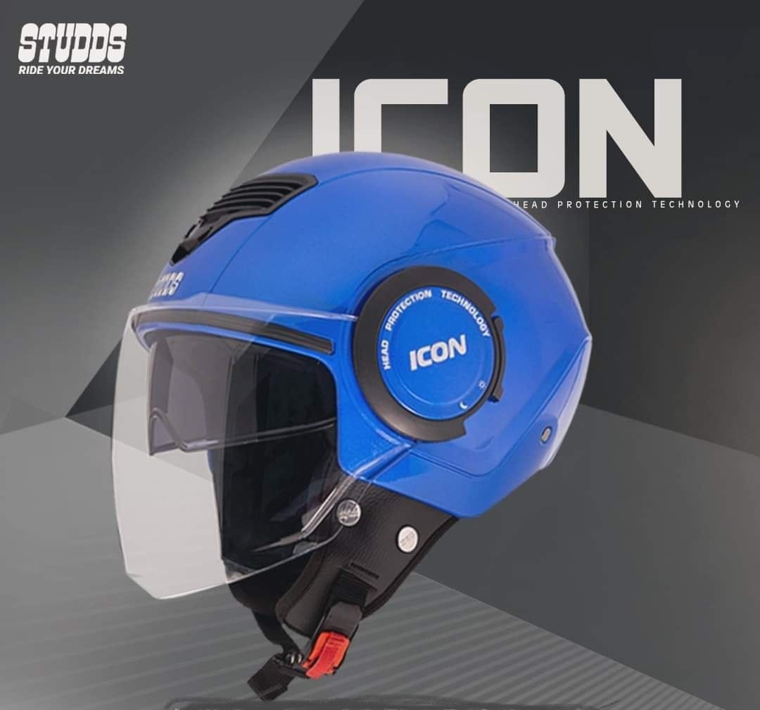 STUDDS ICON HELMET - OPEN FACE Cetified Best Quality Helmet | Daraz.com.bd