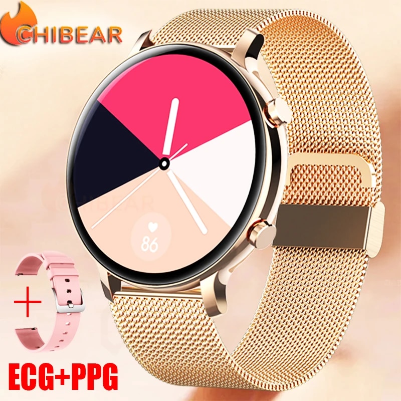 ChiBear 2024 New Bluetooth Call Smart Watch Women ECG+PPG Smartwatch Fashion Sport Health Ladies ...