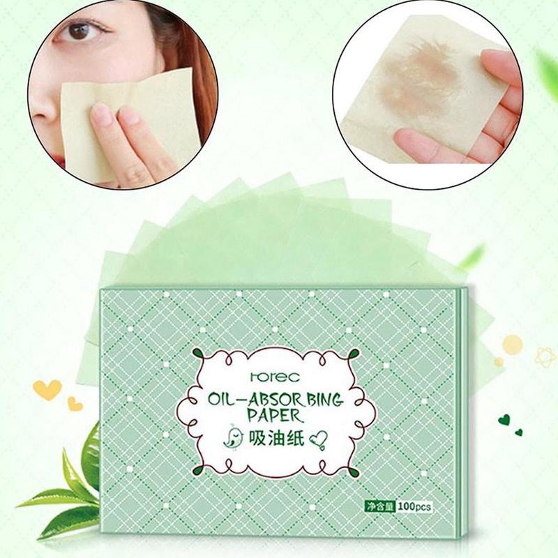 100 Piece Oil Absorbing Blotting Paper Sheet Refreshing Oil Control ...
