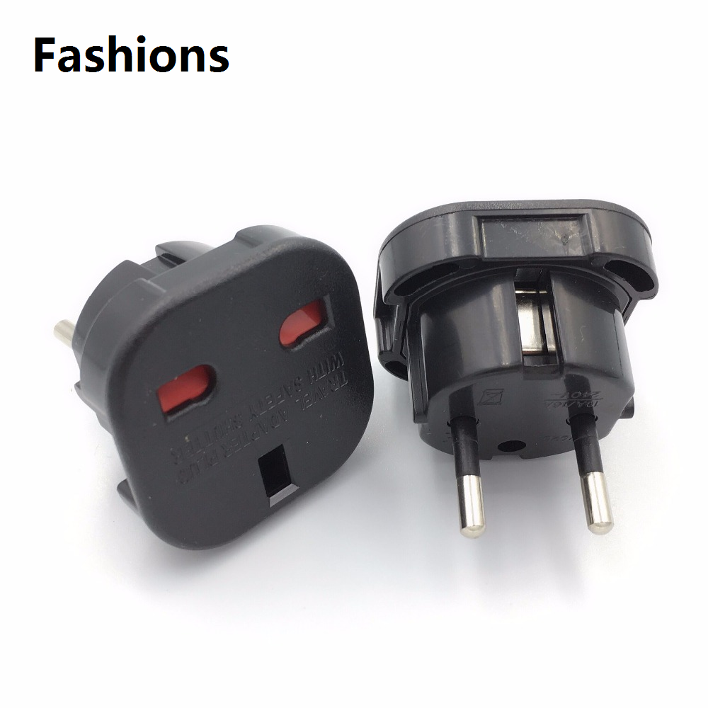 Fashions 1pcs UK to EU Socket Adapter 220V Euro Travel Plug Converter ...