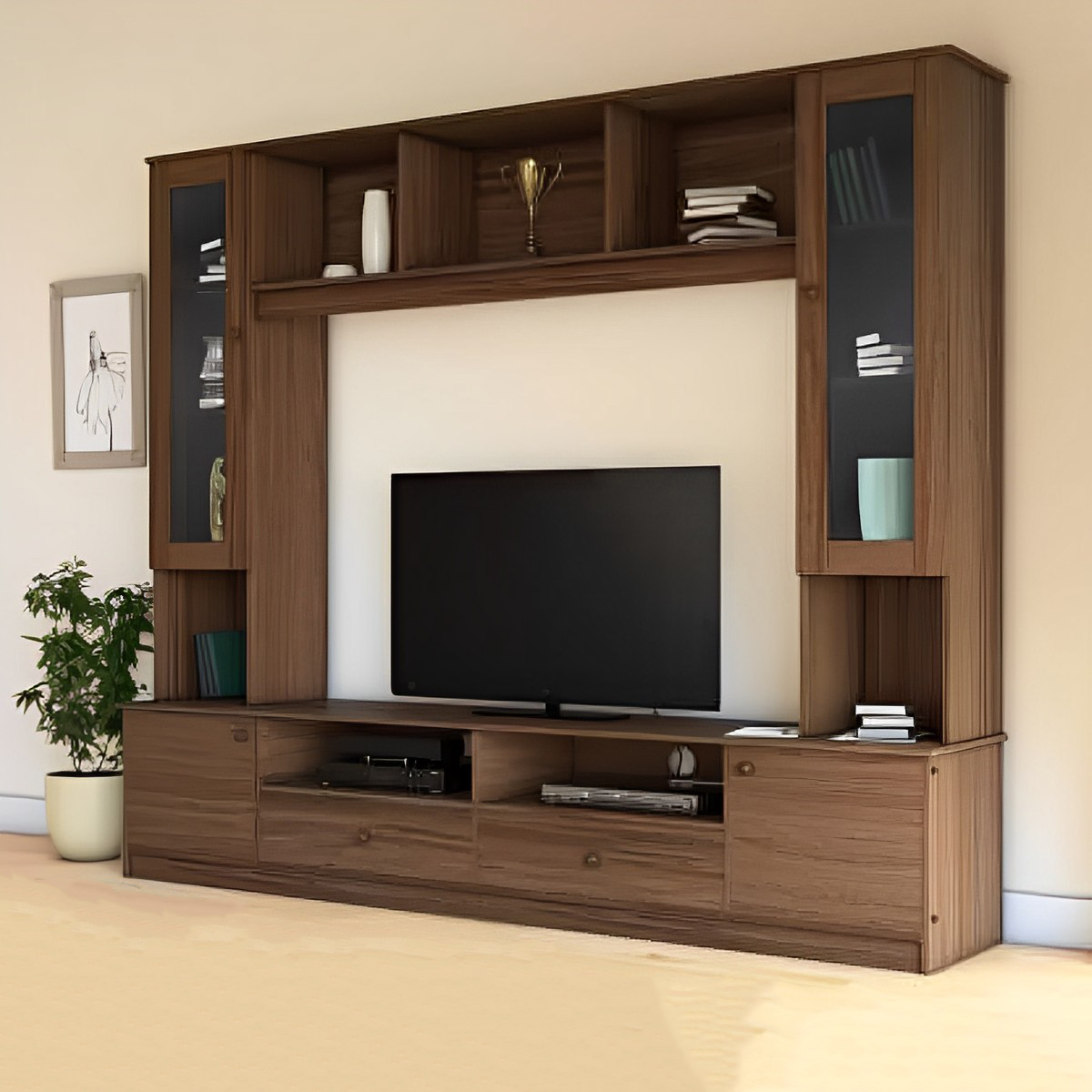 Andormahal MDF TV Stand Unit with storage cabinets | Daraz.com.bd