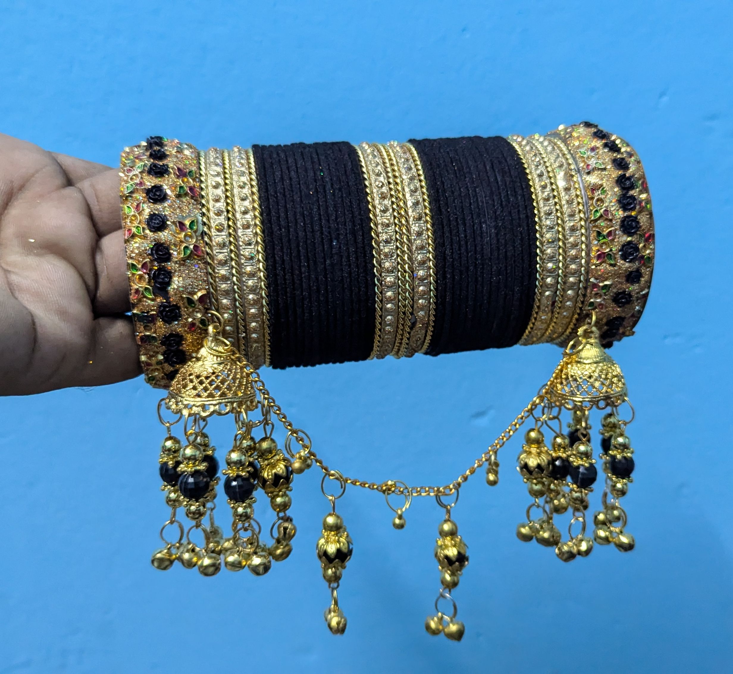 1 Set New Indian Bridal Payra Bangles/Churi Package For Girls-(1 full ...