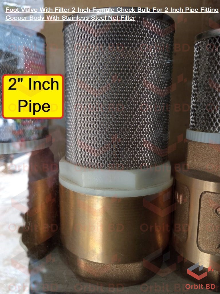Foot Valves With Filter 2 Inch Female Check Bulb For 2 Inch Pipe ...