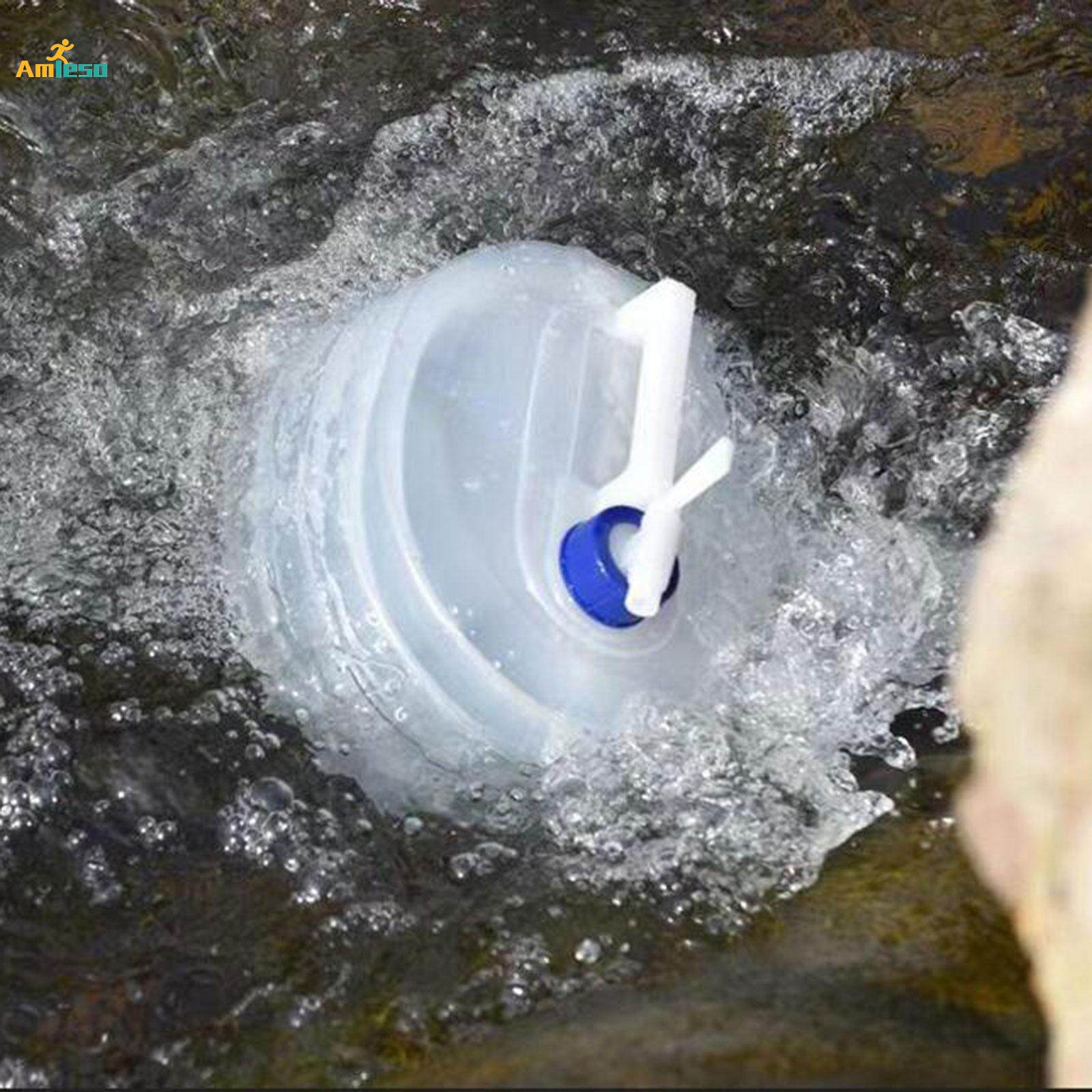 Collapsible Water Container Portable Expandable with Handle Water ...