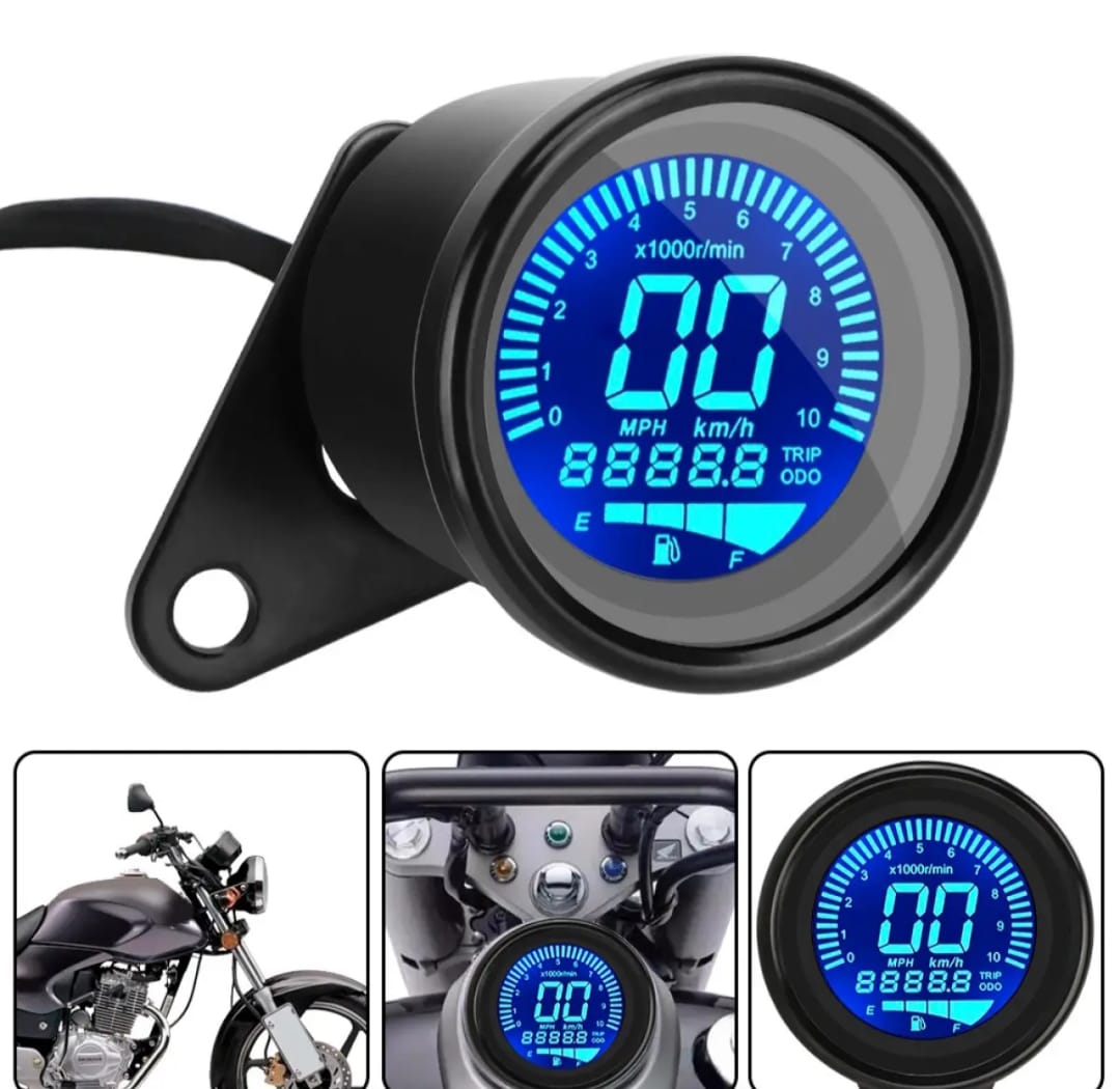 Digital Speed Meter for motorcycle Universal 12V Motorcycle Instrument ...