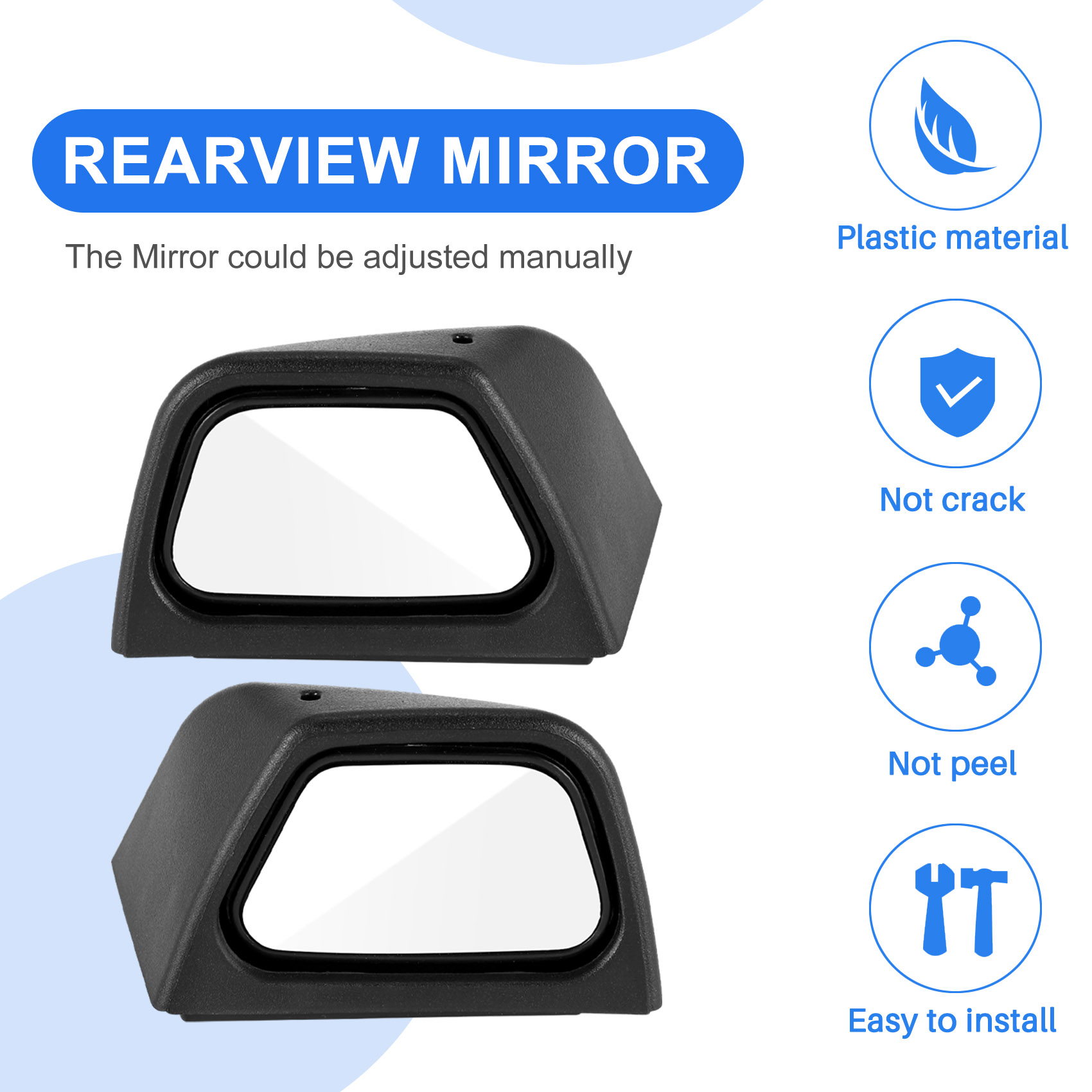 Car Blind Spot Assist Mirror Wide Angle Mirror Rearview Mirror for ...