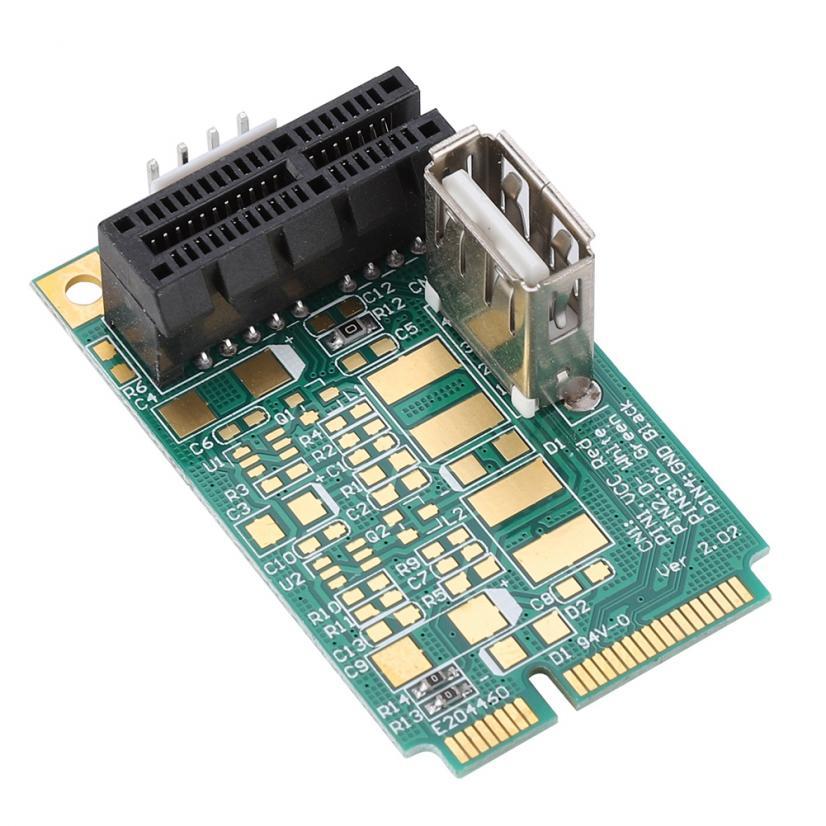 Mini PCI-E A PCI Express 1X Slot Adapter 4X / 8X / 16X PCI-E Vertical ...