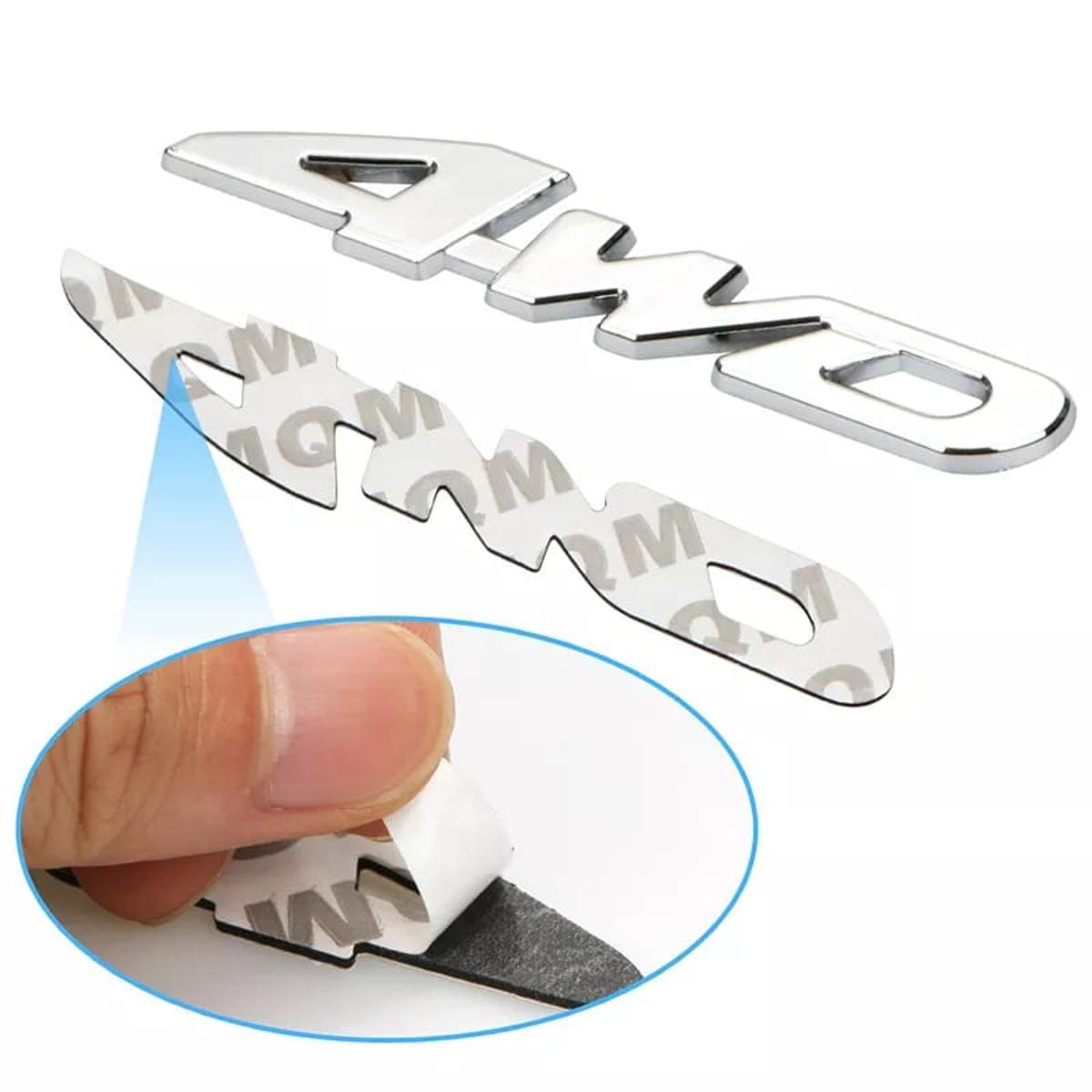 4WD Car Chromed Emblem Badge Car Sticker Logo | Daraz.com.bd