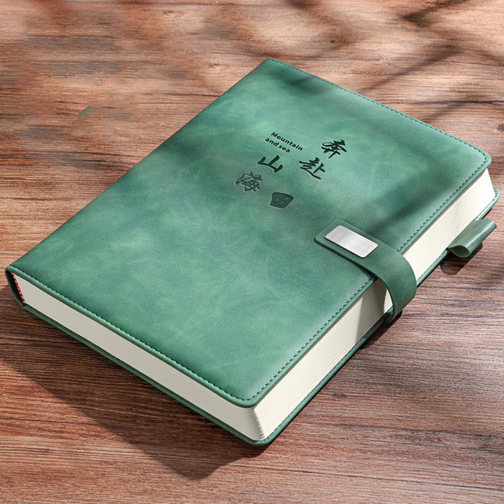A5 Thick Notebook Journal PU Hard Cover Diary Notepad European Style ...
