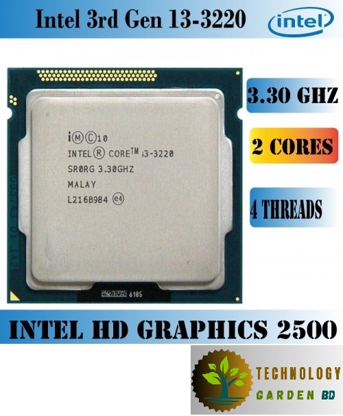 Intel Core i3 (3rd Gen 3.3 GHz) Desktop Processor | Daraz.com.bd