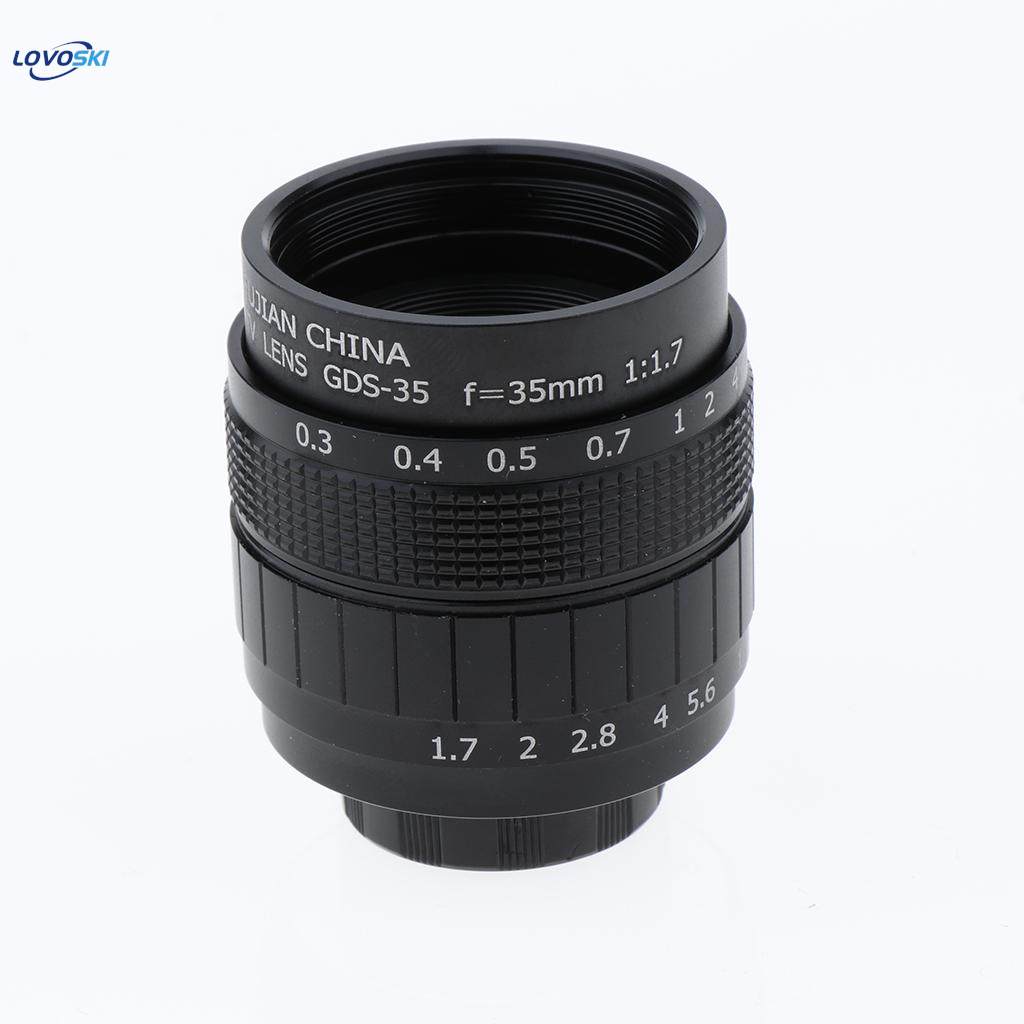 CCTV Lens +C Mount Adapter +2 Macro Rings, 35mm f1.7 for Sony Nex ...