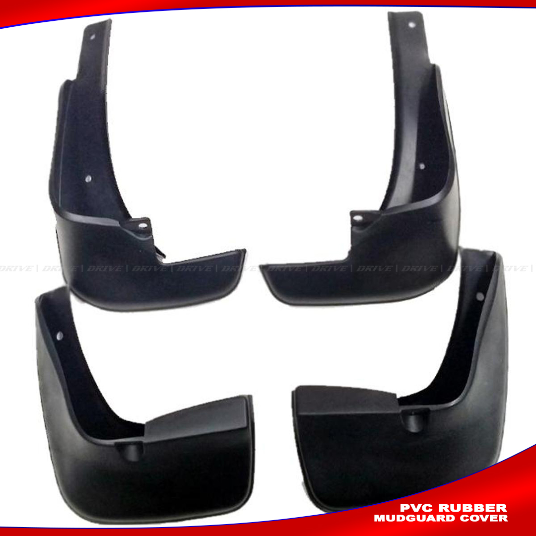 TOYOTA MUD FLAPS CAR WHEEL MAT PVC Mud guard Cover - Black