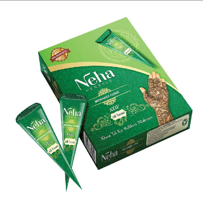 Neha Natural Cone Colour Mehedi-6 Pcs Full Box | Daraz.com.bd