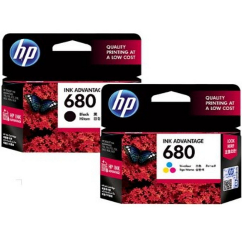 HP 680 Black & Tri-Color Original Ink Advantage Cartridge (Full Set ...