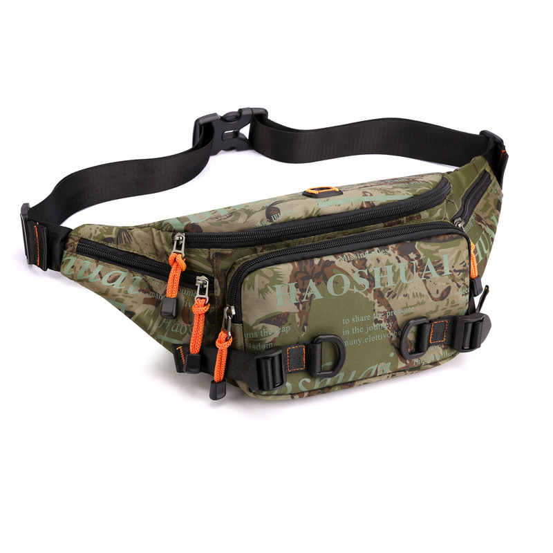 New OZUKO New outdoor men' wait bag treet trend chet bag meenger bag ...