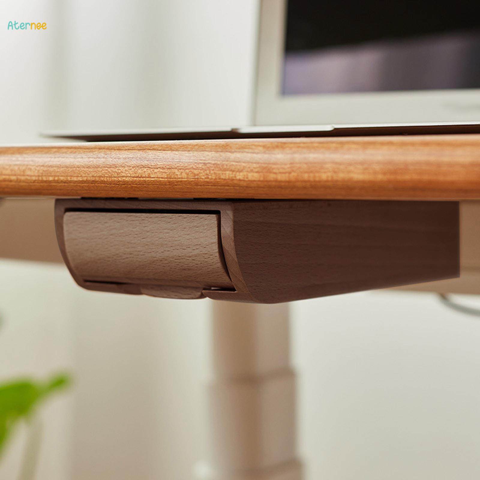 under Desk Drawer Wooden Large Capacity Table Hidden under Desk Storage ...