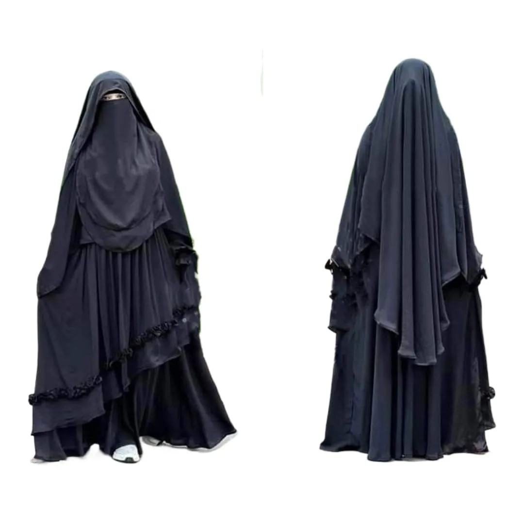 Dubai cherry fabric elegant design mohuya v5 full set borka | Daraz.com.bd