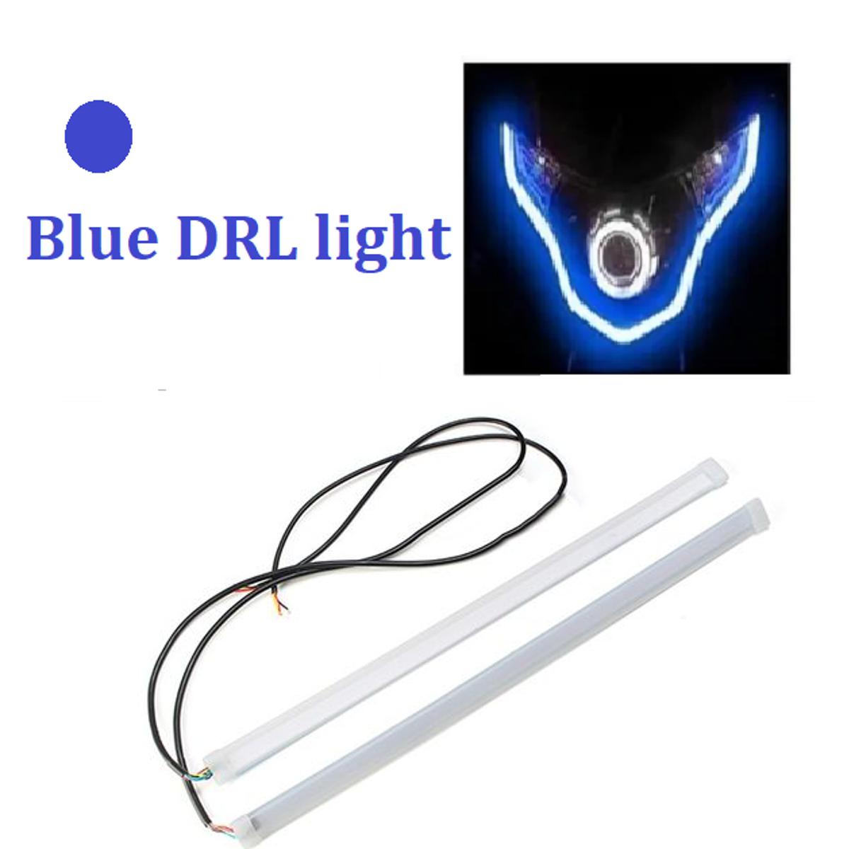 DRL headlight for motorcycle or Bike DRL light for headlight Blue Daraz .bd