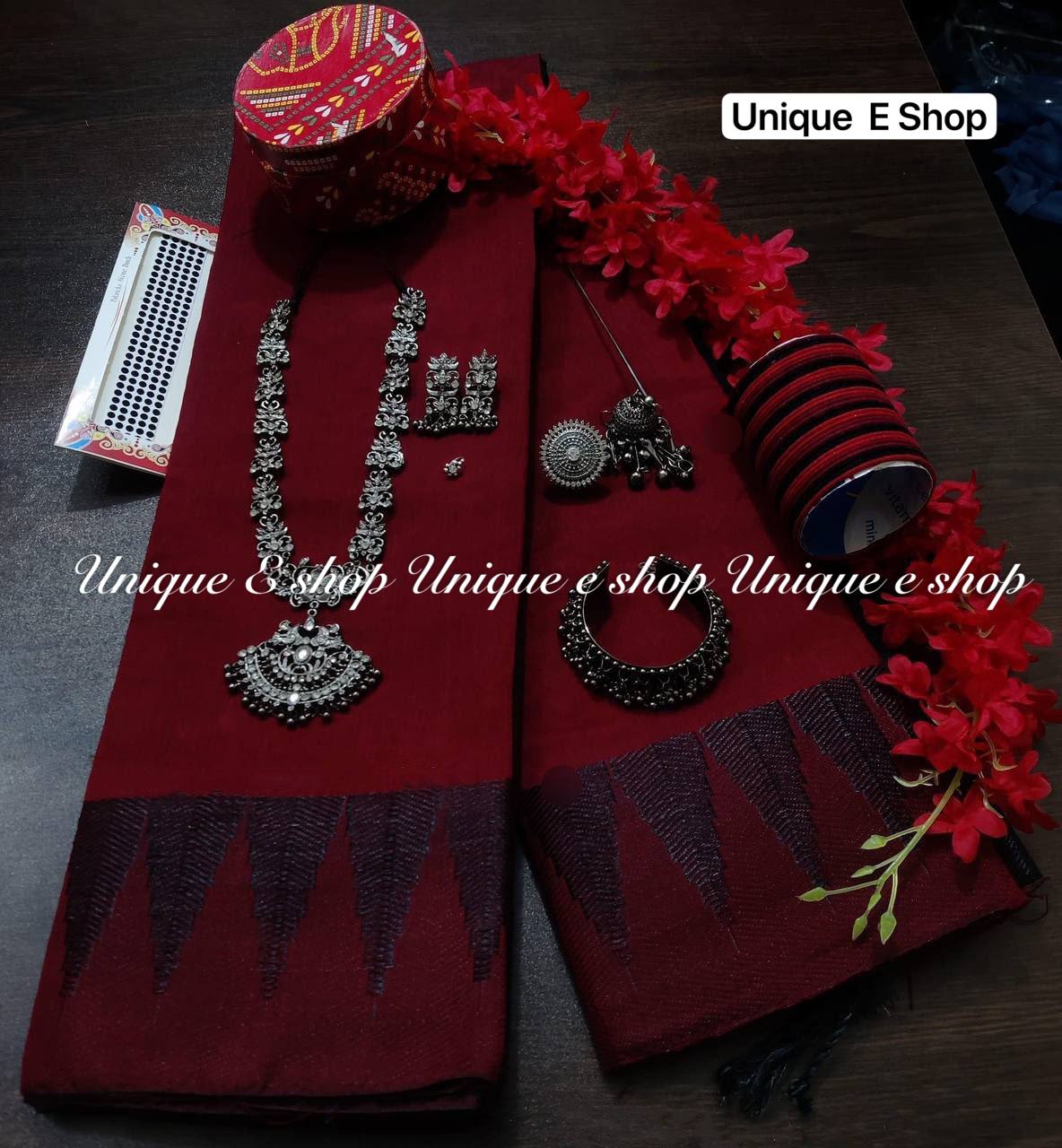 Tangail Half Silk Saree Combo Set for Women - Traditional Design, Multiple Colors | Daraz.com.bd