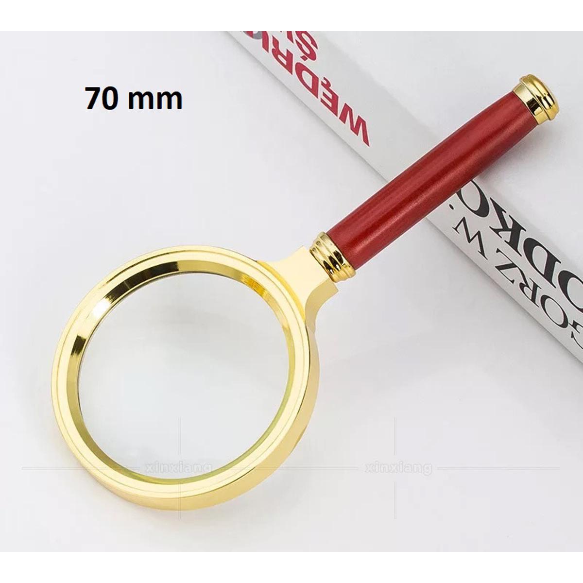 70mm Wood Handle Magnifier Zoom Magnifying Glass Lens | Daraz.com.bd