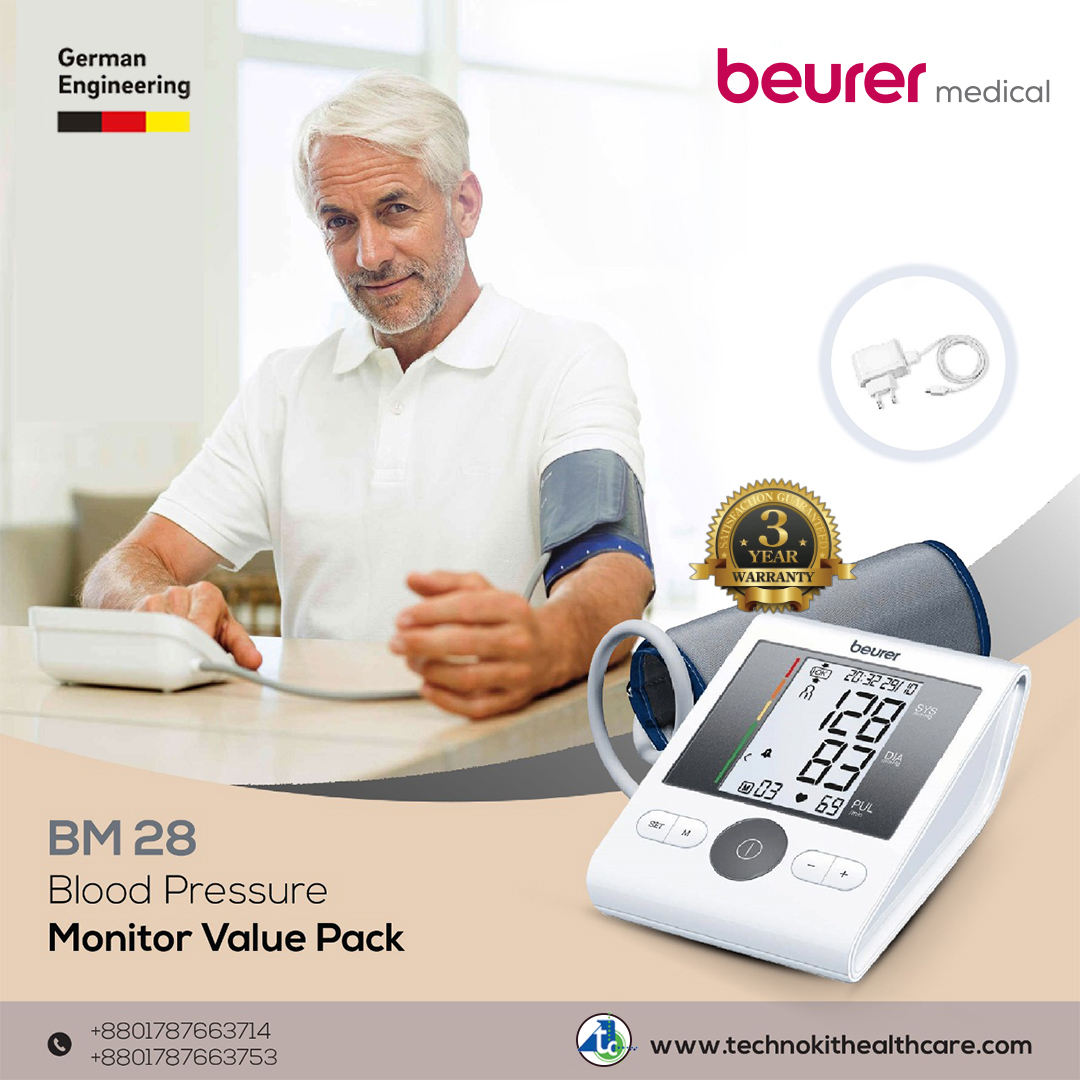 Beurer BM 28 upper arm blood pressure monitor Value Pack The universal ...