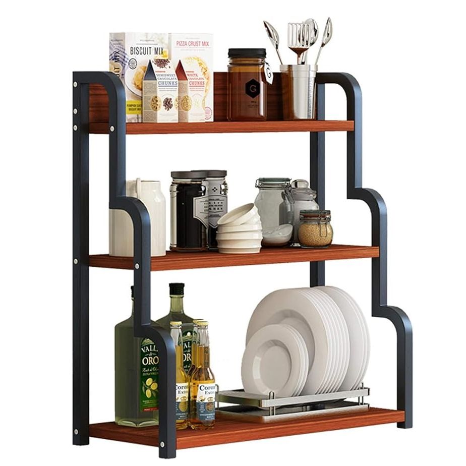 Layered Kitchen Organizers And Storage Rack, Space-saving, Shelves With ...