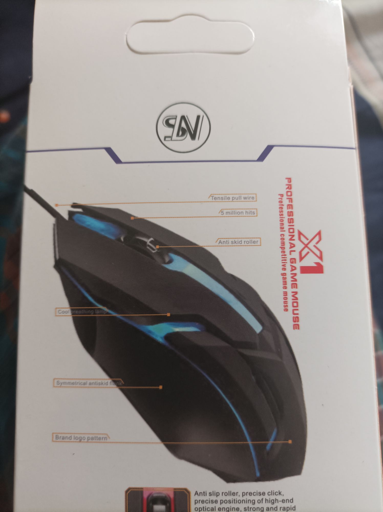 New X1 Backlight Wired Gaming Mouse RGB Light Computer Mouse Gamer Mice ...