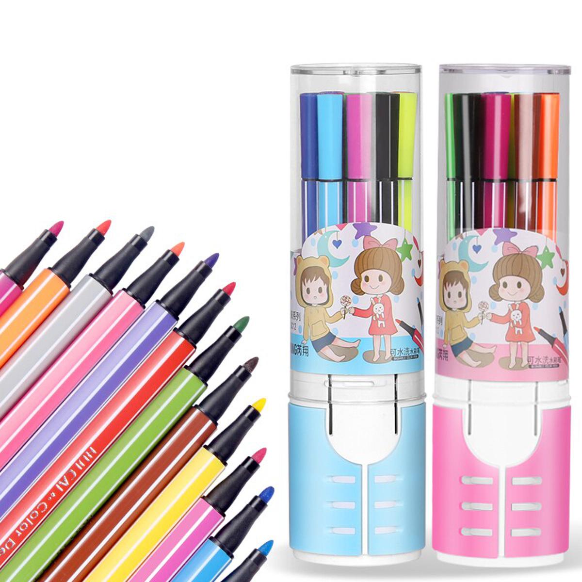 12 Colors/set Gel Ink Pen Water-color Pens Art Marker pen Kids Drawing ...