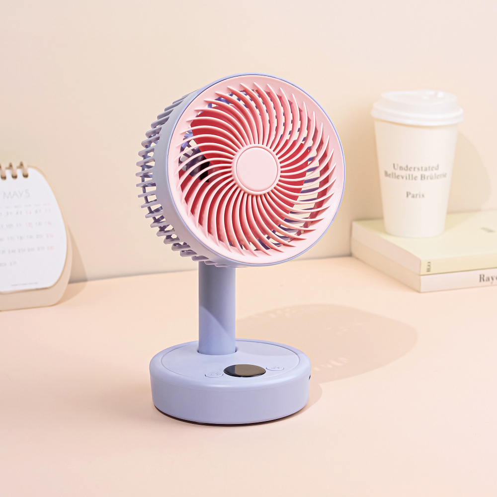 New Simple Mini Desktop Fan USB Charging Long Battery Life Silent ...