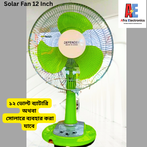 DEFENDER 12' Table Solar Fan / 12 Inch Solar Fan / 12v Dc Solar Fan 12 ...