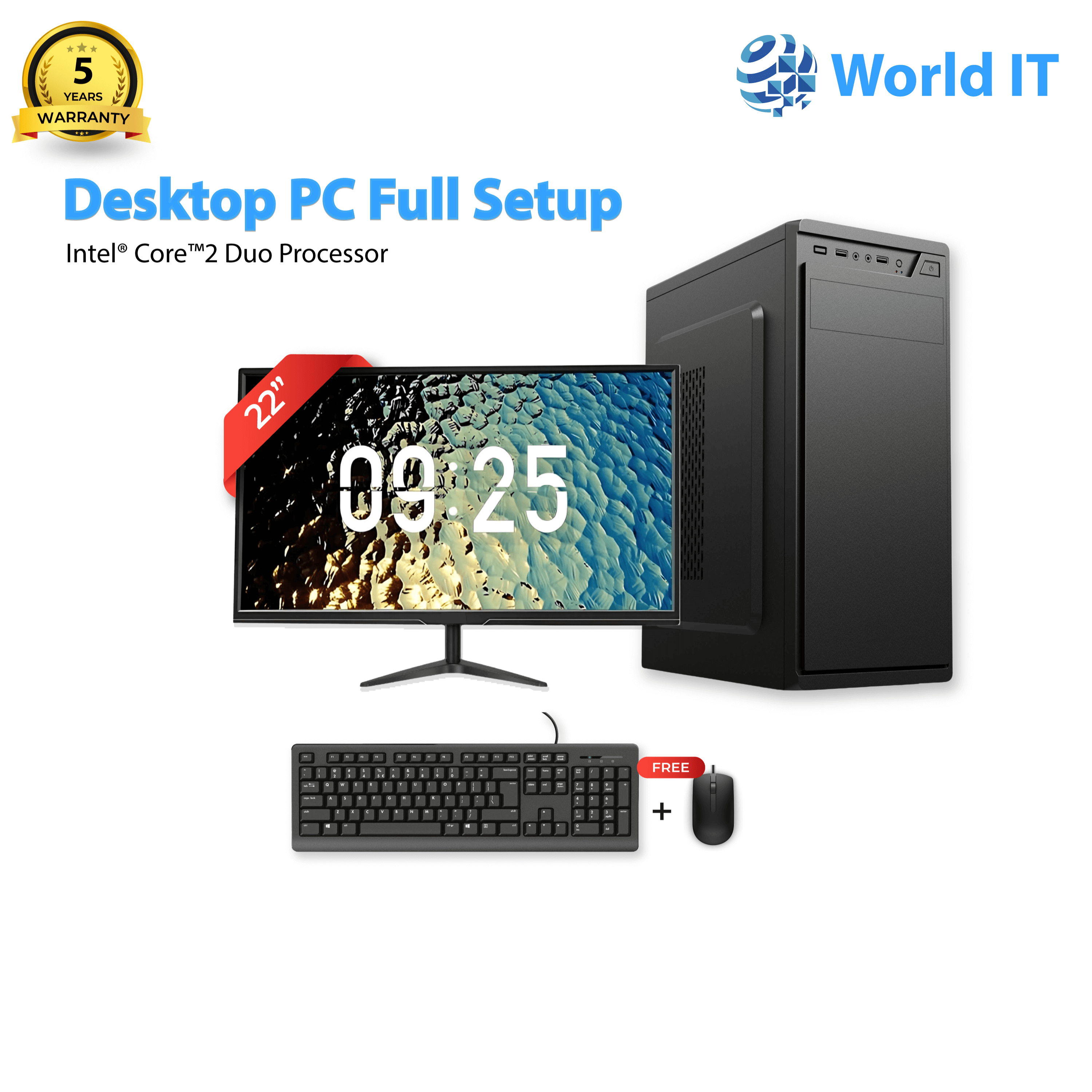 Intel Core 2 Duo Desktop Computer Full Setup | Customizable 4-8GB RAM ...