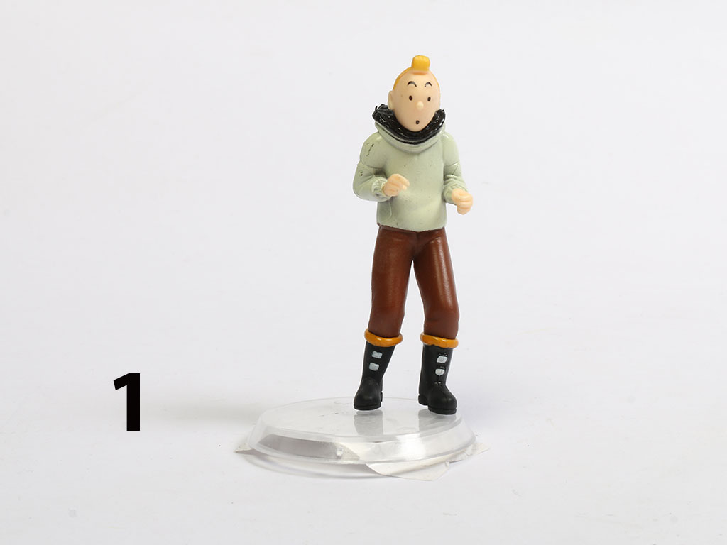 Tintin action figure collectible set with captain haddock, professor ...